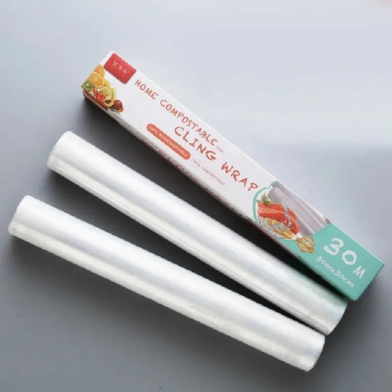 Biodegradable Transparent Cling Film - Corn Starch & PLA Eco-Food Pack ...